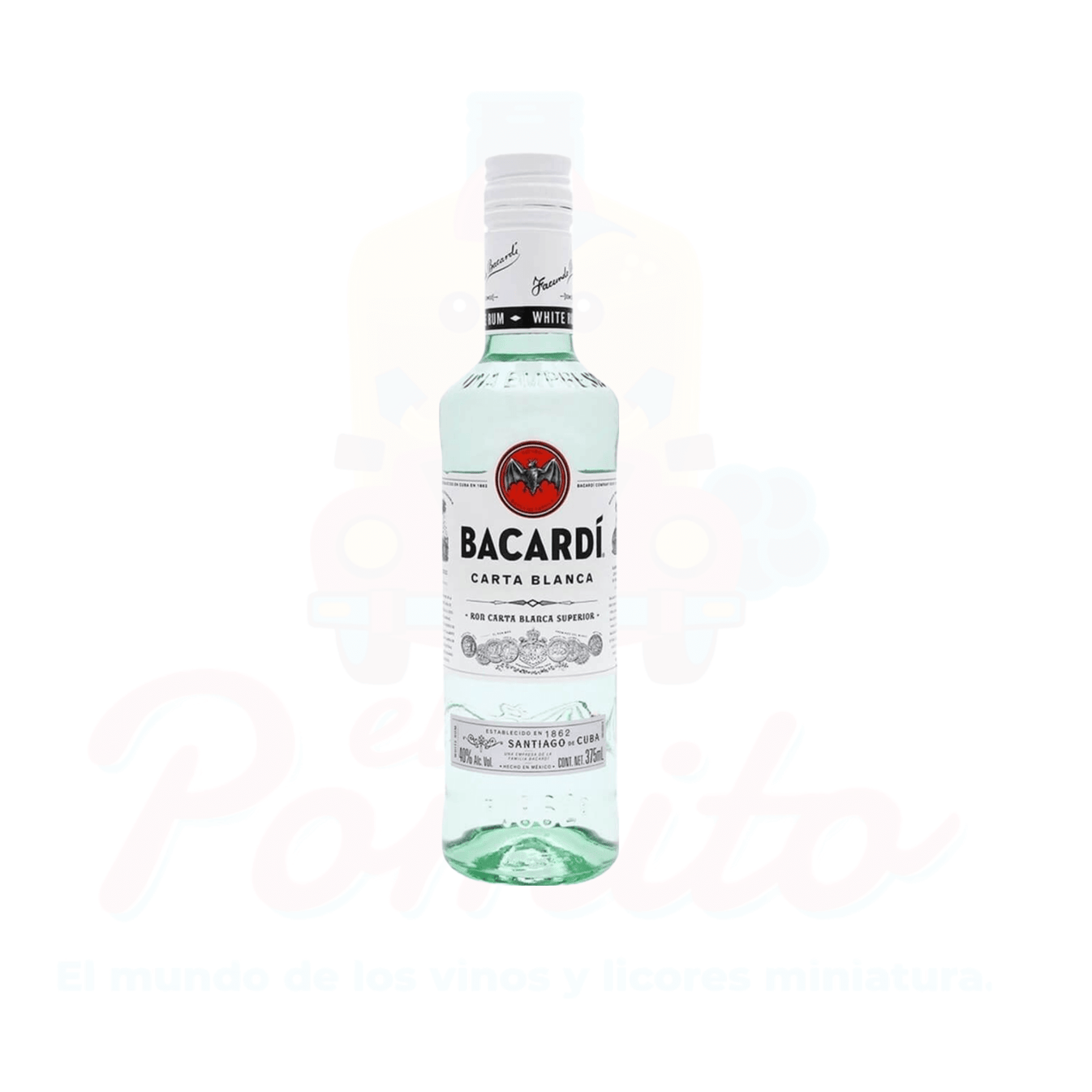Mini Ron Bacardi Blanco 375ml. – El Pomito