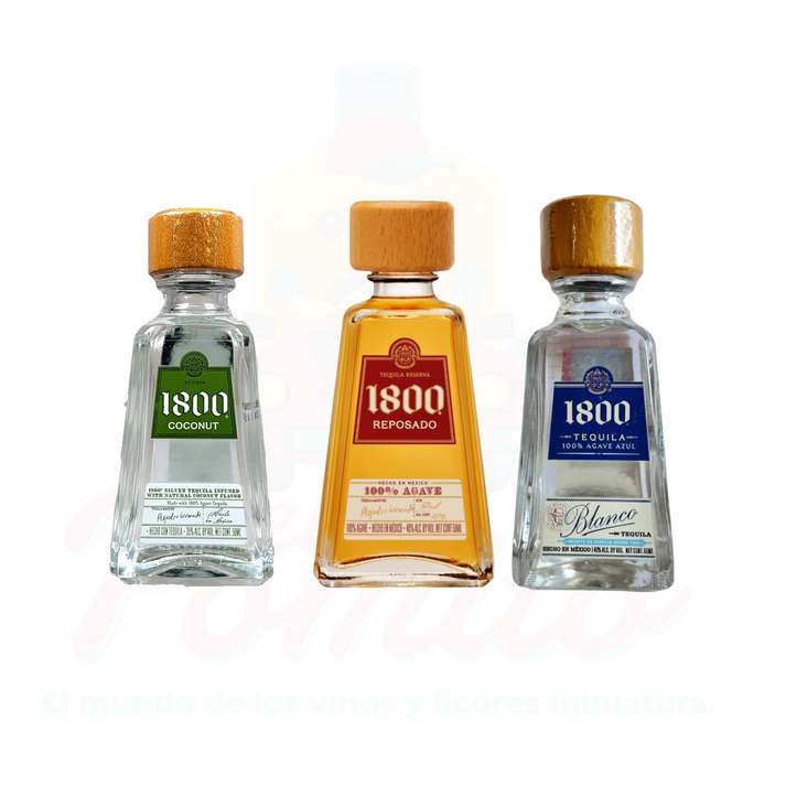 Mini Colección Tequila 1800, 50 ml. – El Pomito