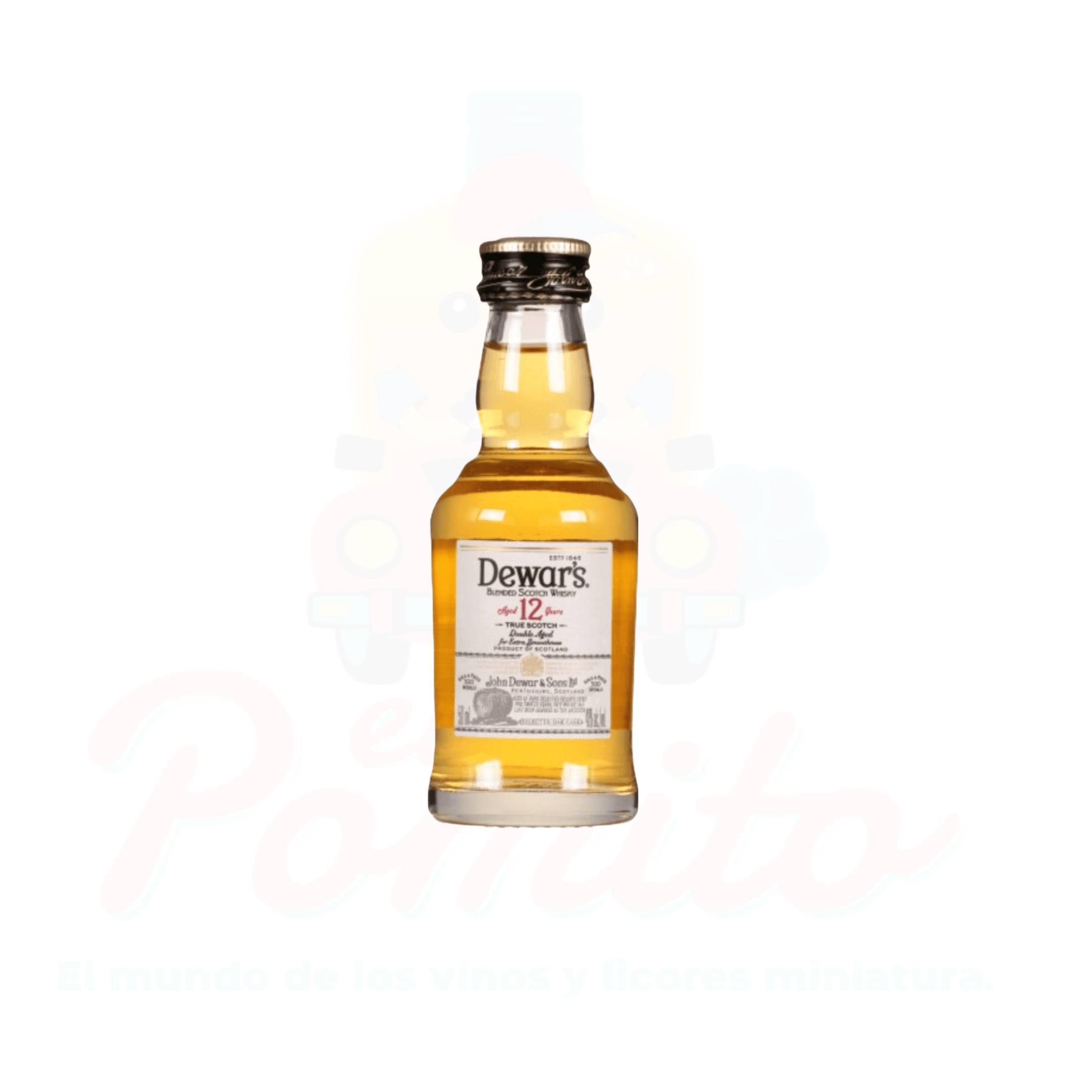 Mini Whisky Dewars True Scotch 12, 50 ml. – El Pomito