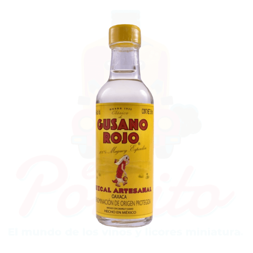 Mini Mezcal Gusano Rojo 50ml. – El Pomito