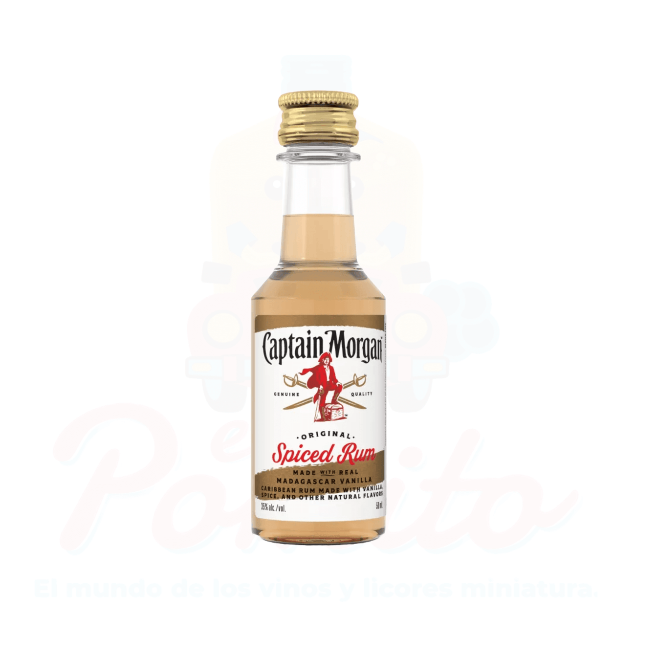 Mini Ron Captain Morgan Spiced 50ml. – El Pomito